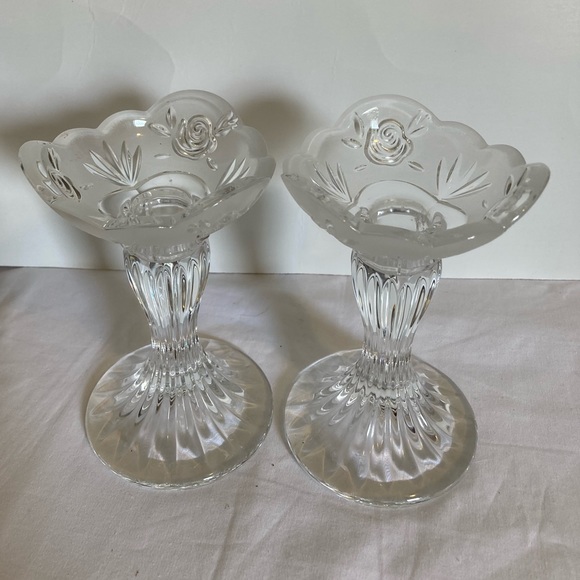 Oneida | Accents | Vintage Oneida Crystal Candlestick Holderssouthern ...